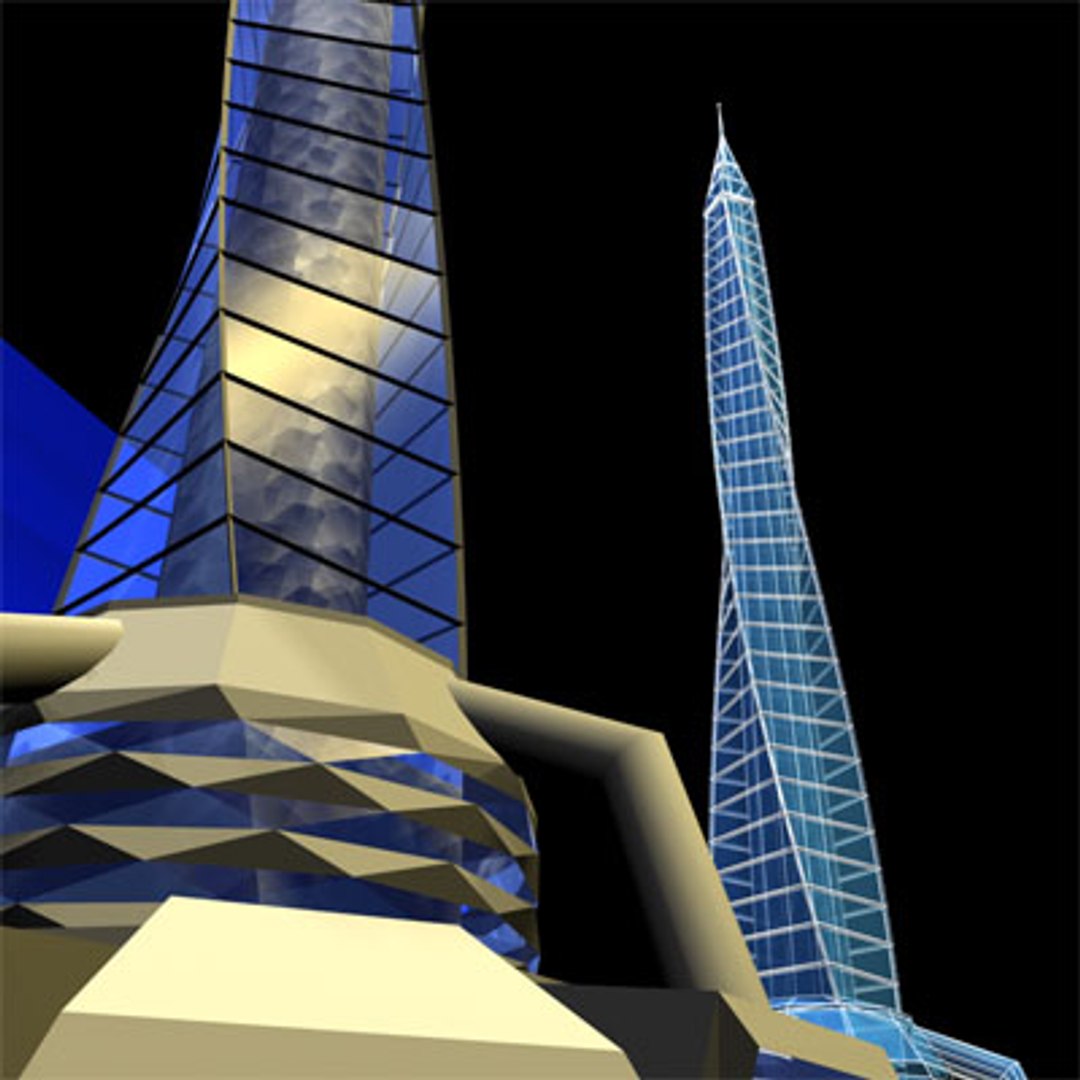 3d Twisted Tower 080307 01 Model