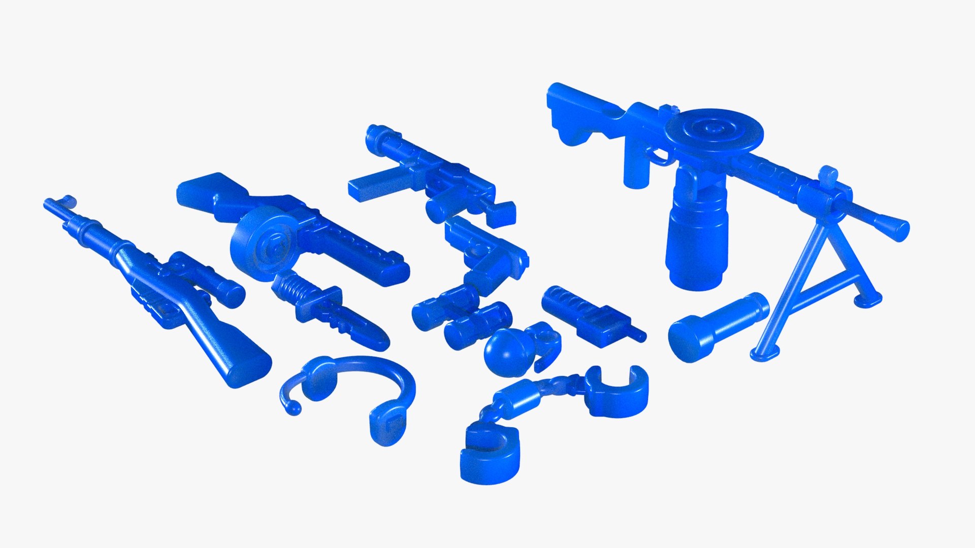Lego Realsize 3D Scan Weapons Collection 3D Model - TurboSquid 2044047