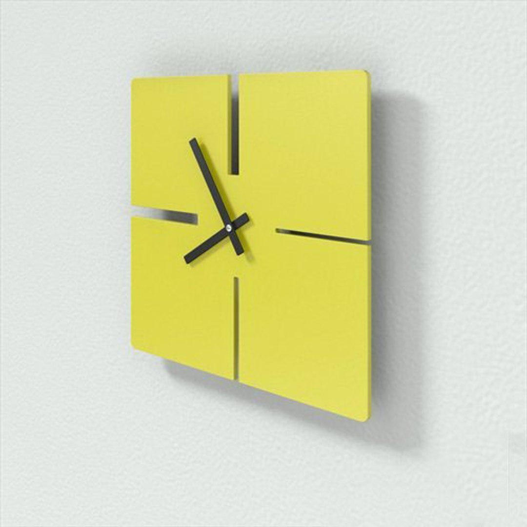 Lines Clock 3d Model