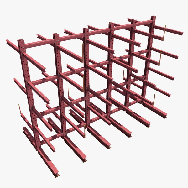 modular storage rack obj