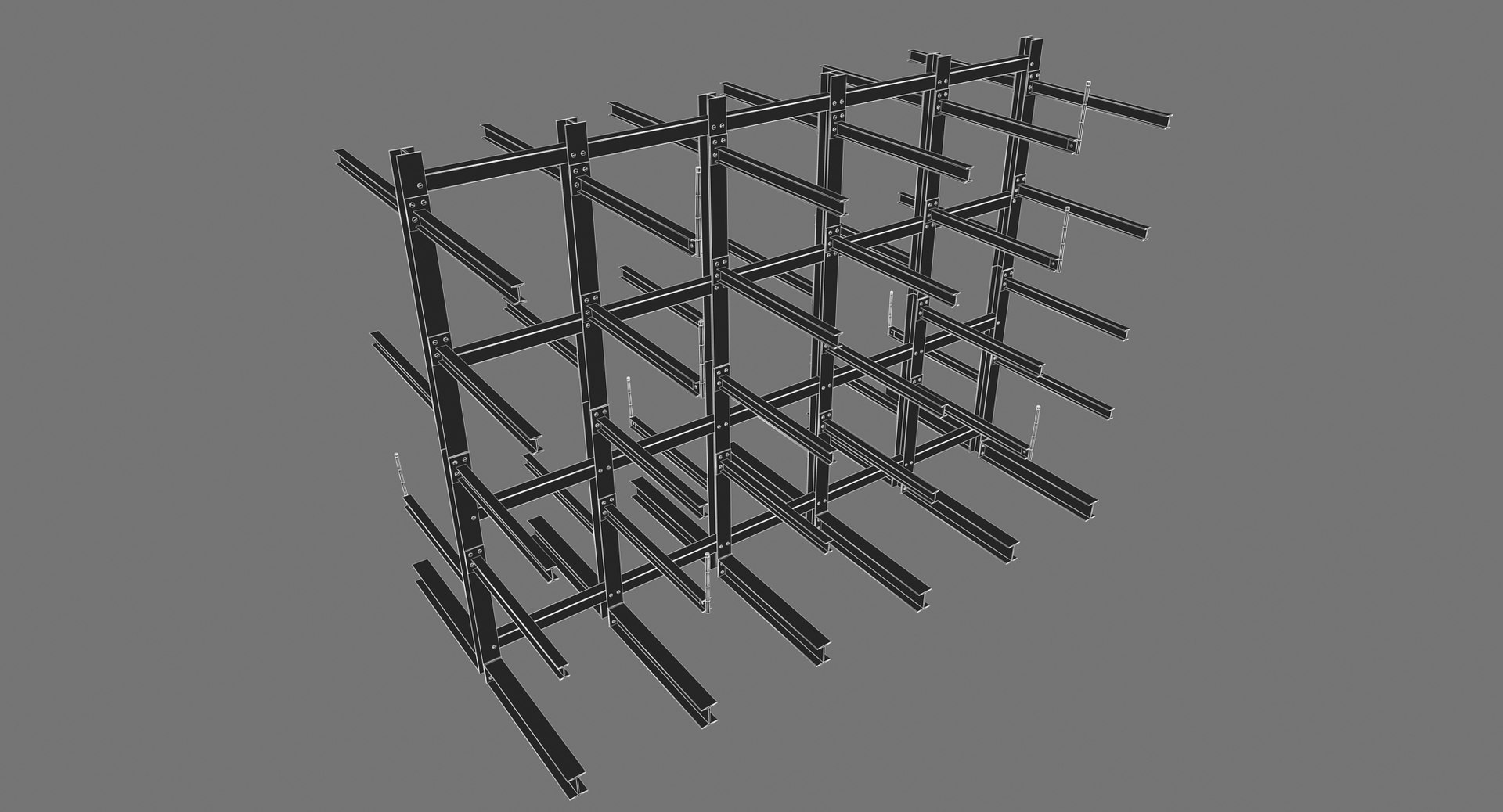 Modular Storage Rack Obj