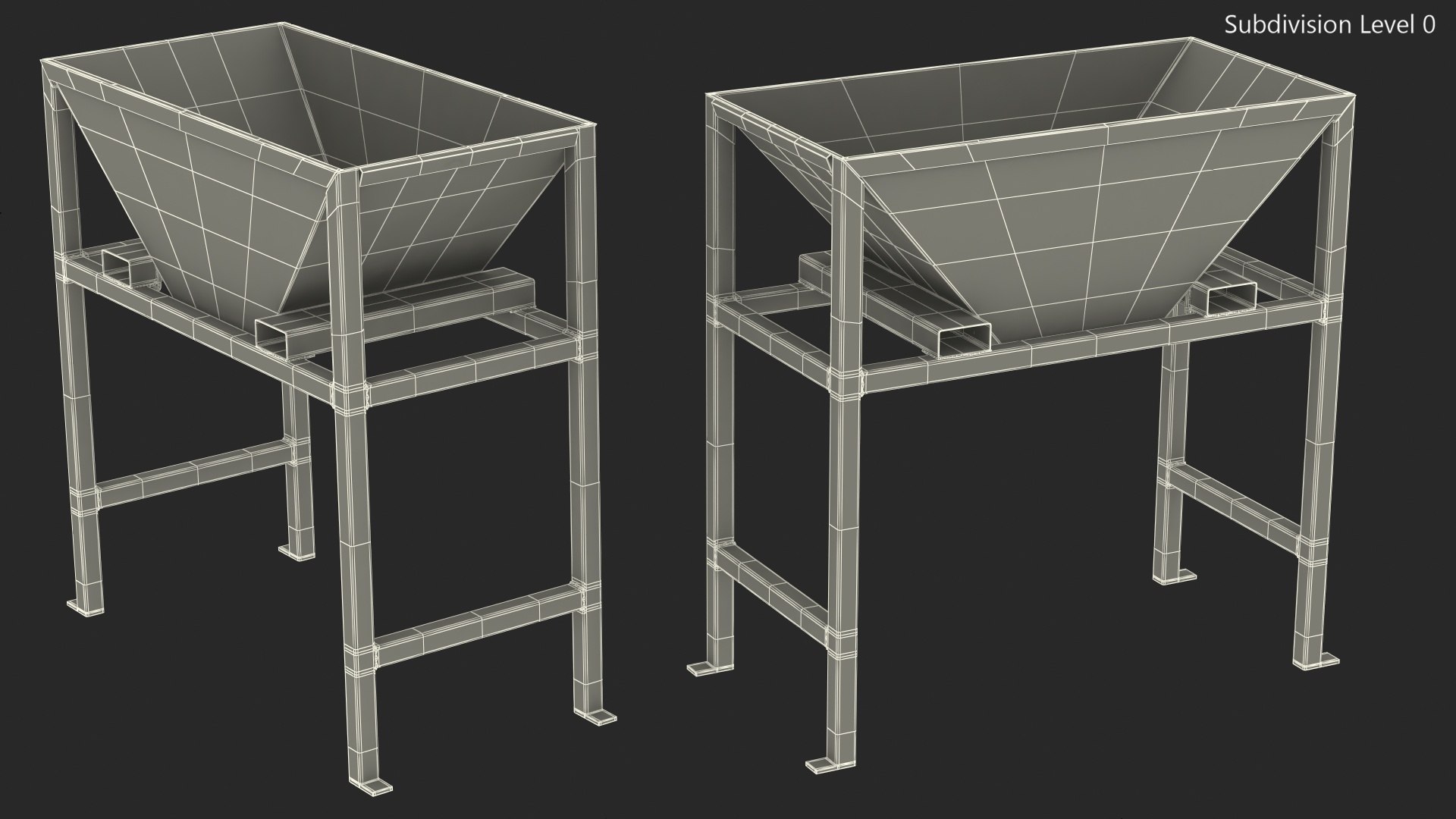 Silo Container Filling Funnel Orange 3D model - TurboSquid 1759639