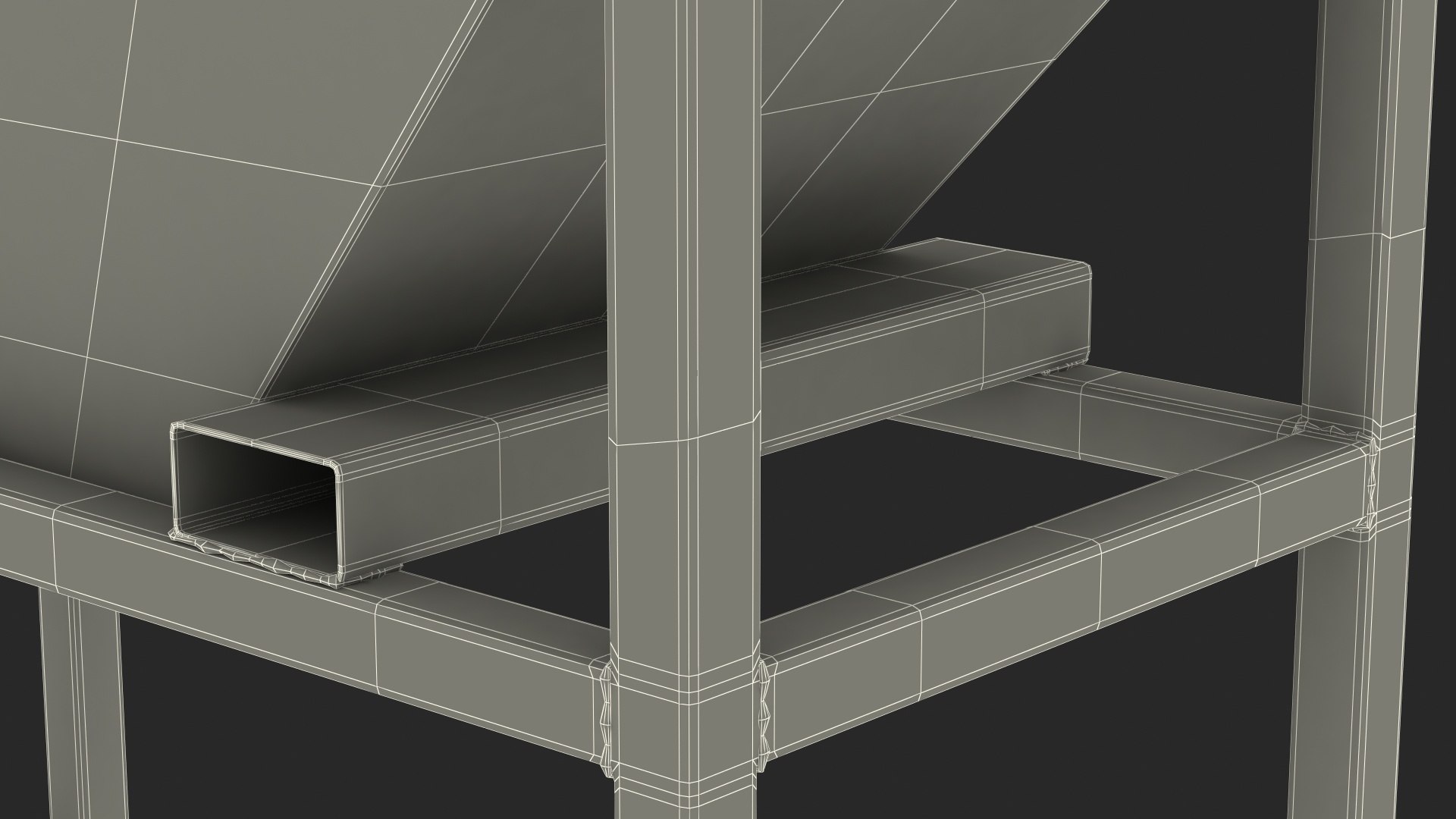 Silo Container Filling Funnel Orange 3D model - TurboSquid 1759639