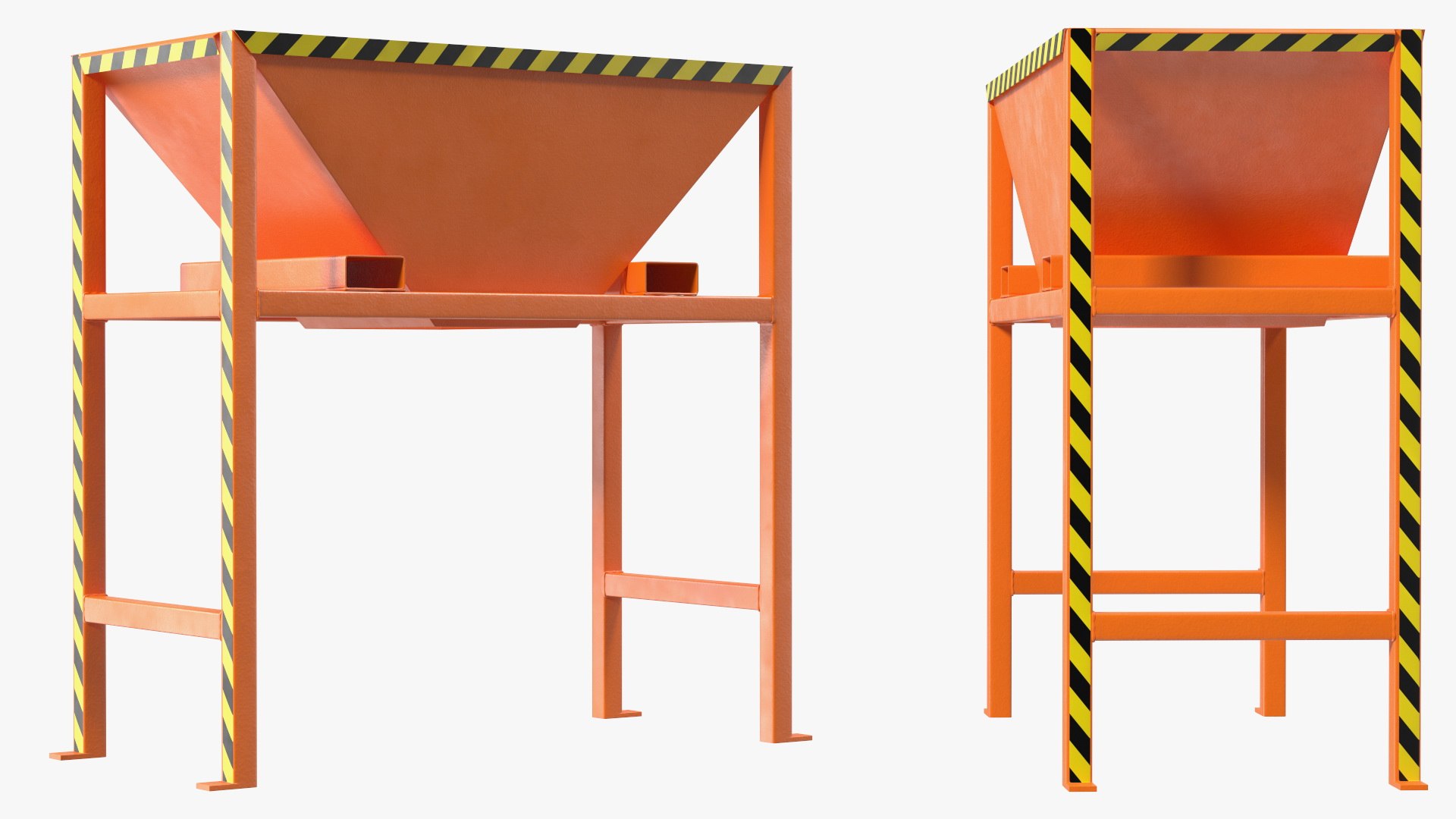 Silo Container Filling Funnel Orange 3D model - TurboSquid 1759639