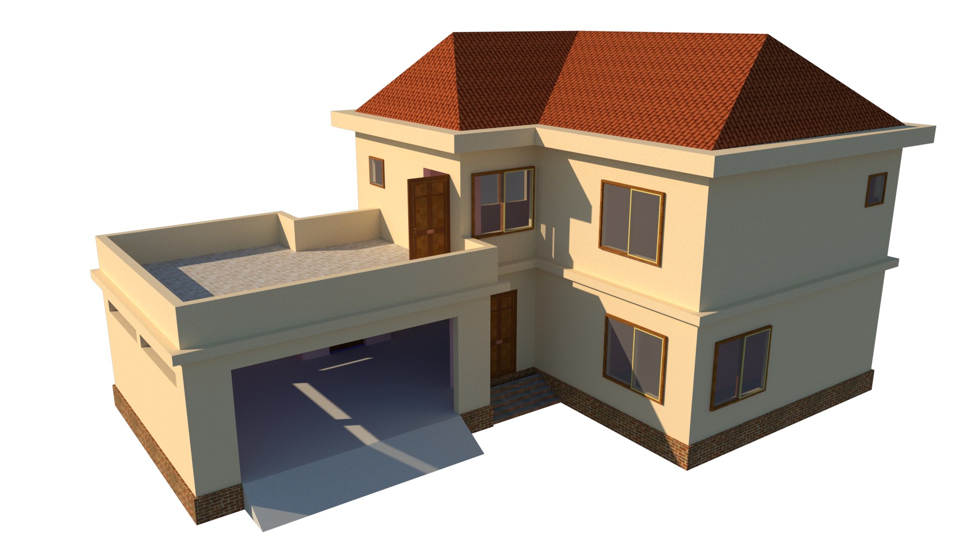 3D sketchup squad house building - TurboSquid 1570134