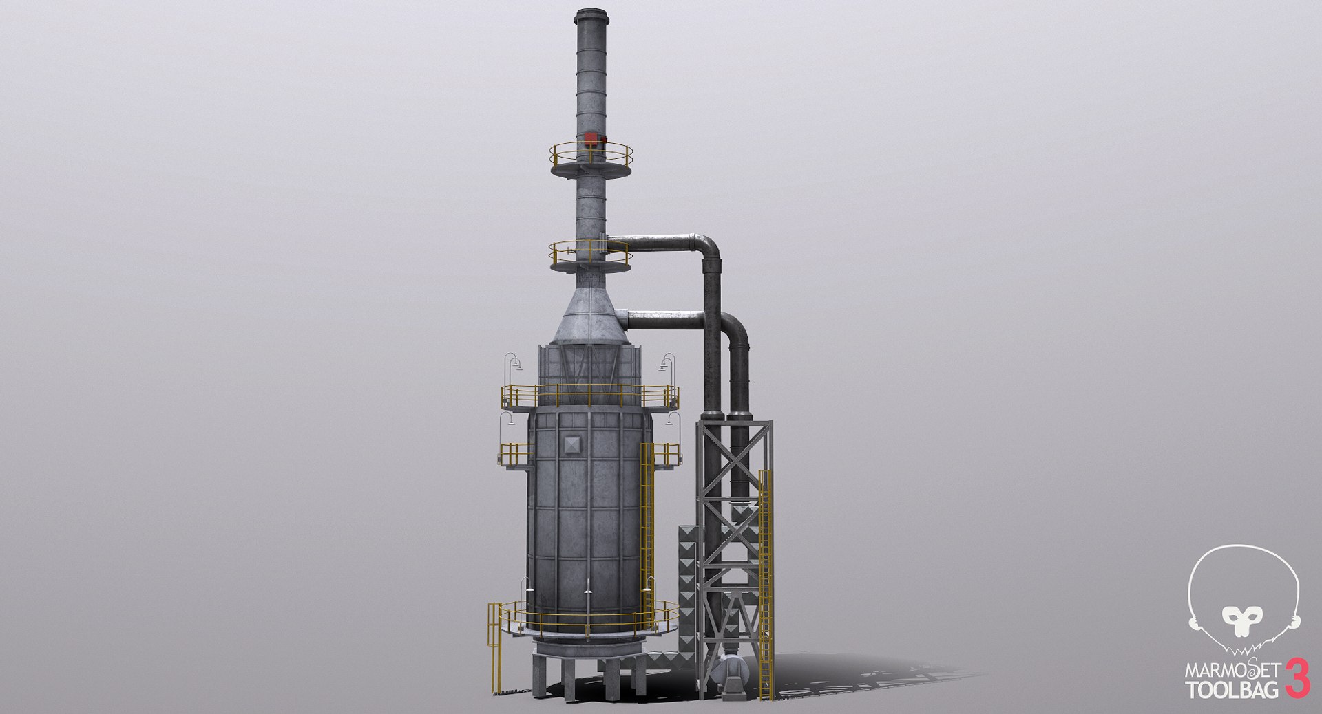 3D Oil Refinery Furnace - TurboSquid 1327462