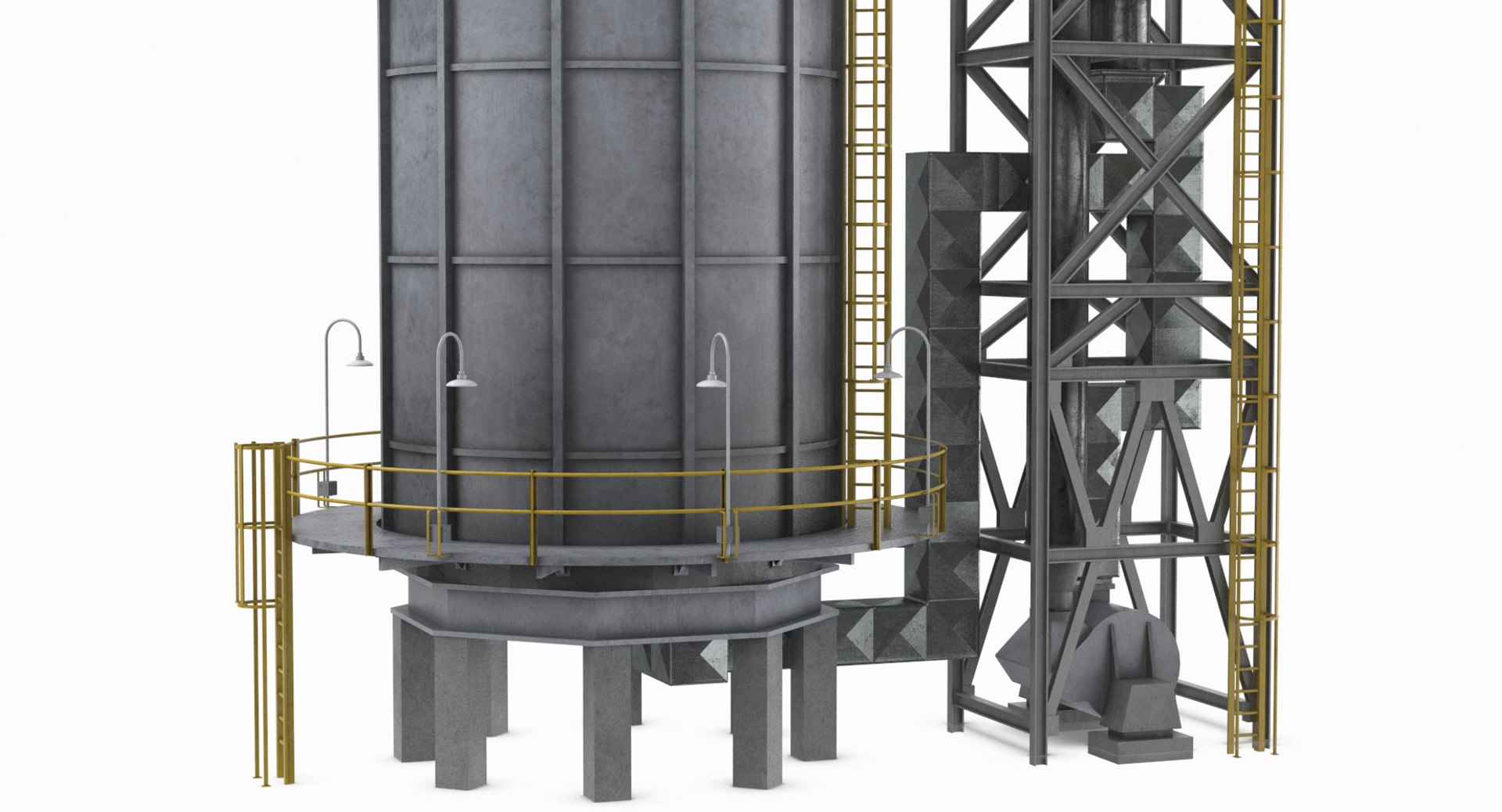 3D oil refinery furnace - TurboSquid 1327462