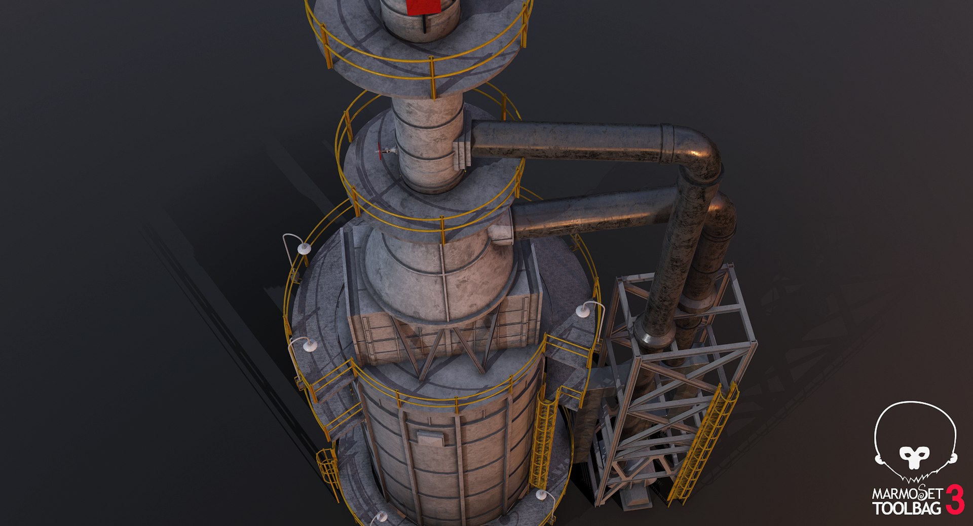 3D oil refinery furnace - TurboSquid 1327462
