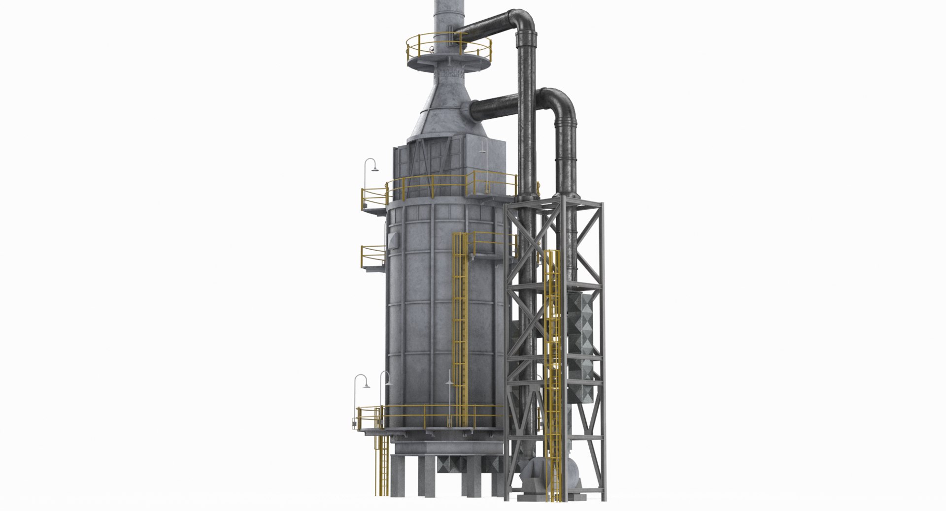 3D Oil Refinery Furnace - TurboSquid 1327462