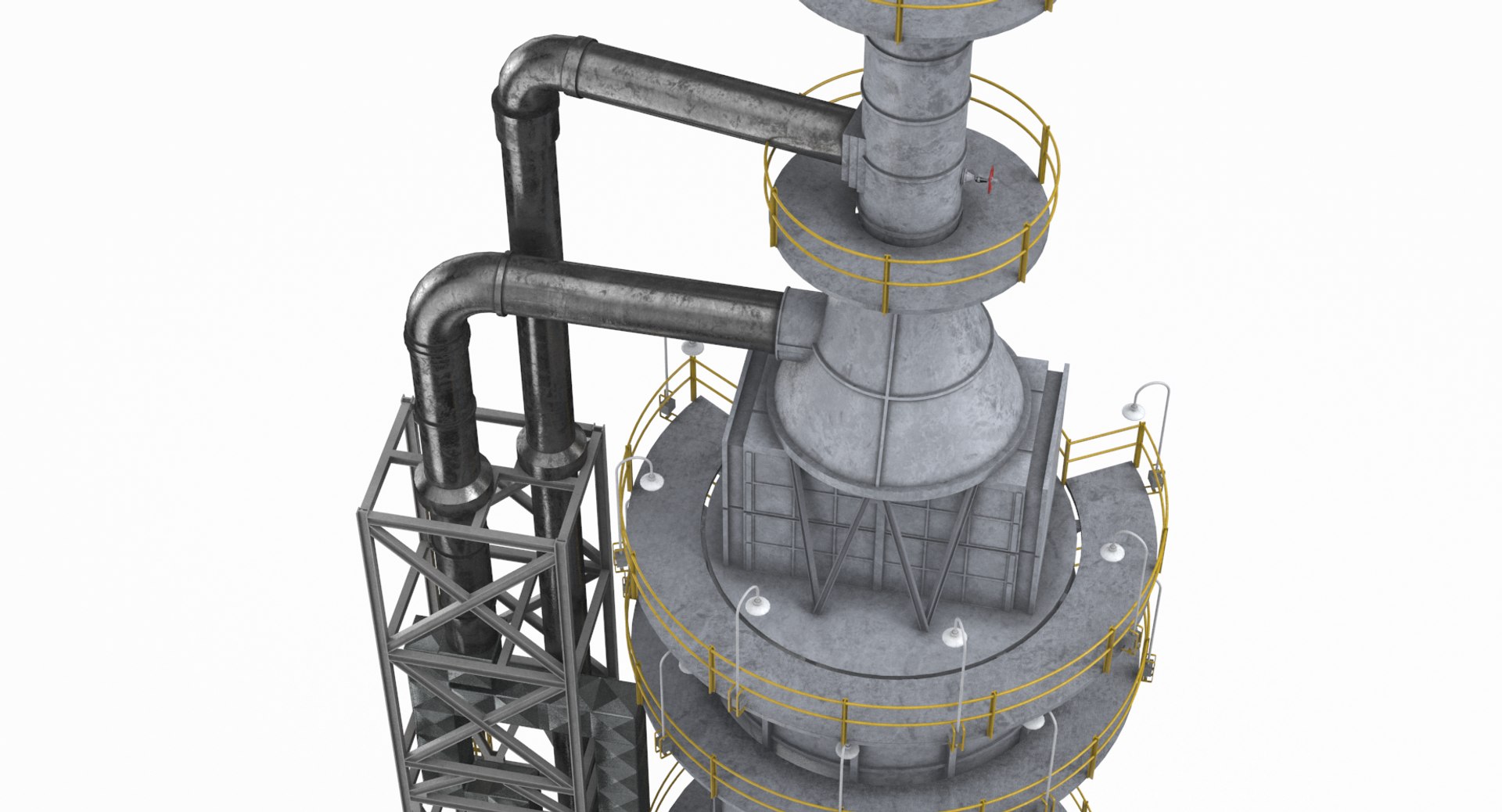 3D Oil Refinery Furnace - TurboSquid 1327462