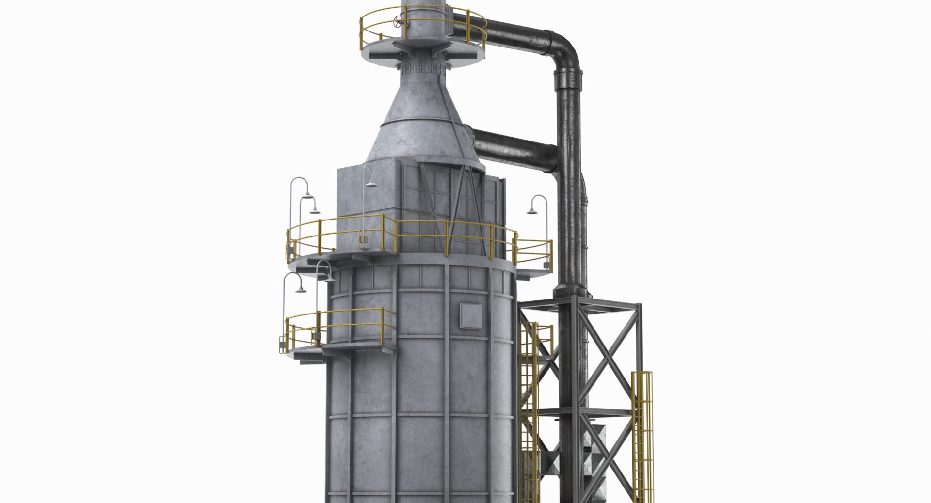 3D oil refinery furnace - TurboSquid 1327462
