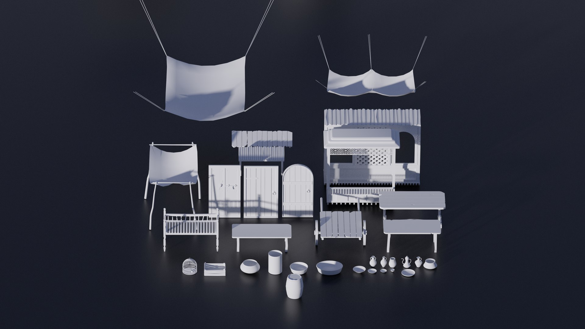 3D Romanesque 3D Asset Collection model - TurboSquid 2165964