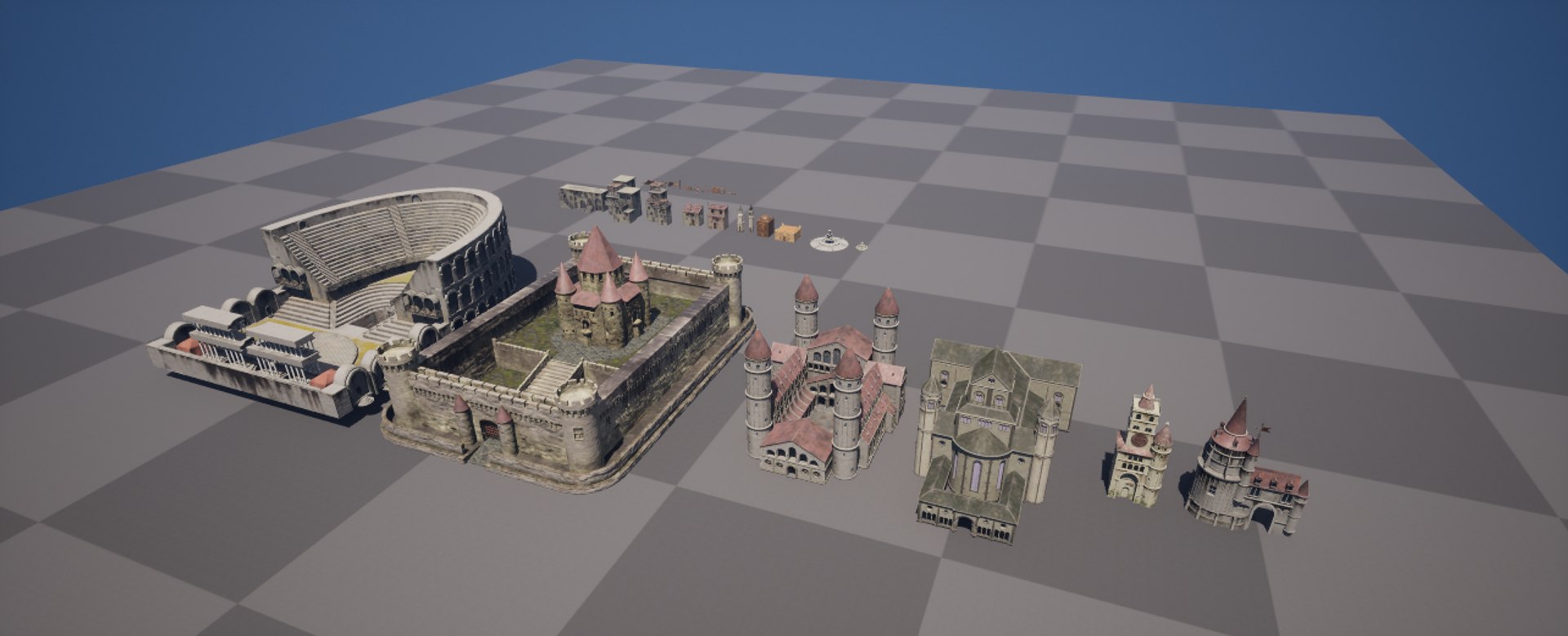 3D Romanesque 3D Asset Collection Model - TurboSquid 2165964