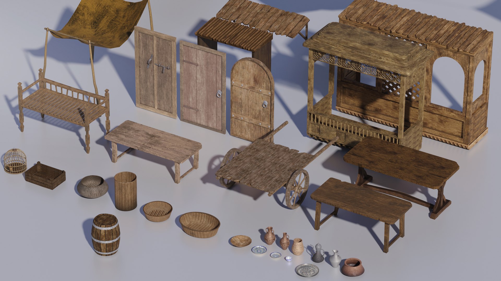 3D Romanesque 3D Asset Collection Model - TurboSquid 2165964