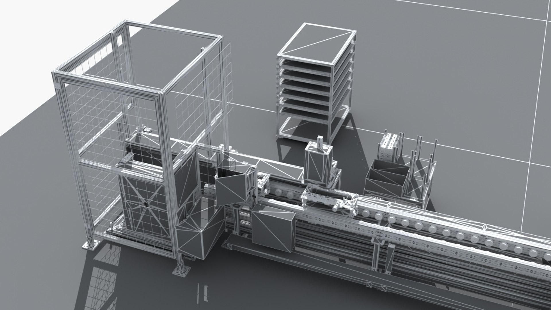 3D Model Industrial Equipment 30 - Semi Automated Welding Production ...