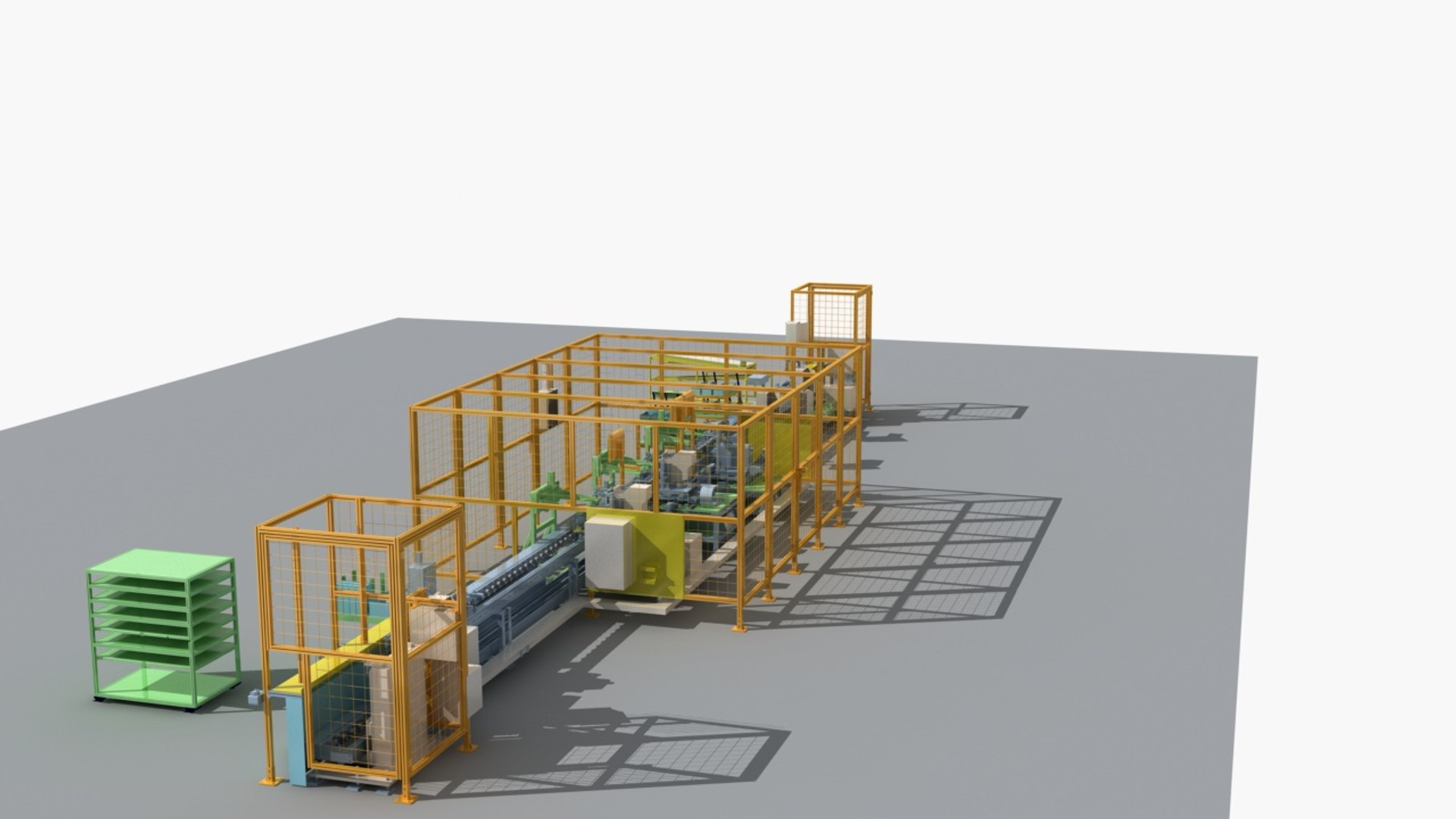 3D Model Industrial Equipment 30 - Semi Automated Welding Production ...