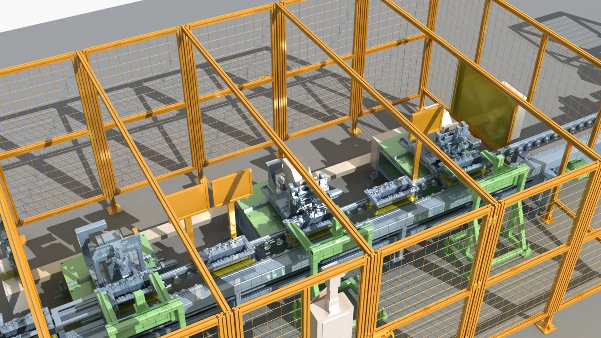 3D Model Industrial Equipment 30 - Semi Automated Welding Production ...