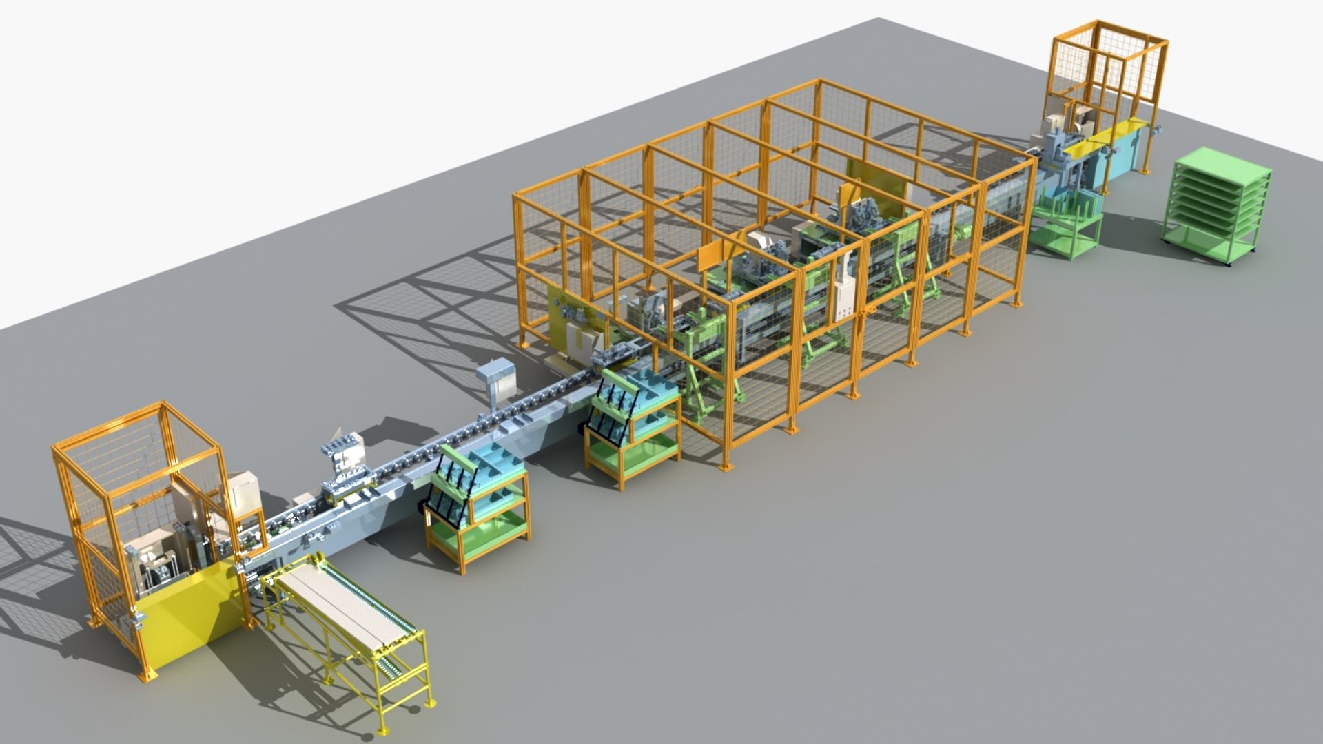3D Model Industrial Equipment 30 - Semi Automated Welding Production ...