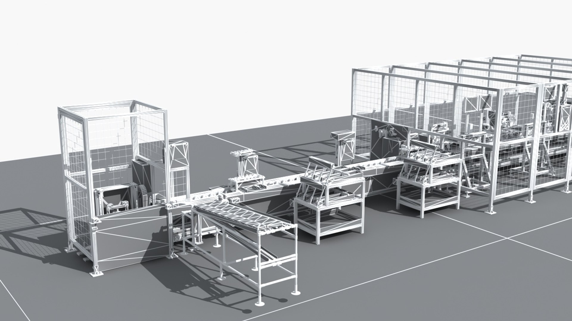 3D Model Industrial Equipment 30 - Semi Automated Welding Production ...