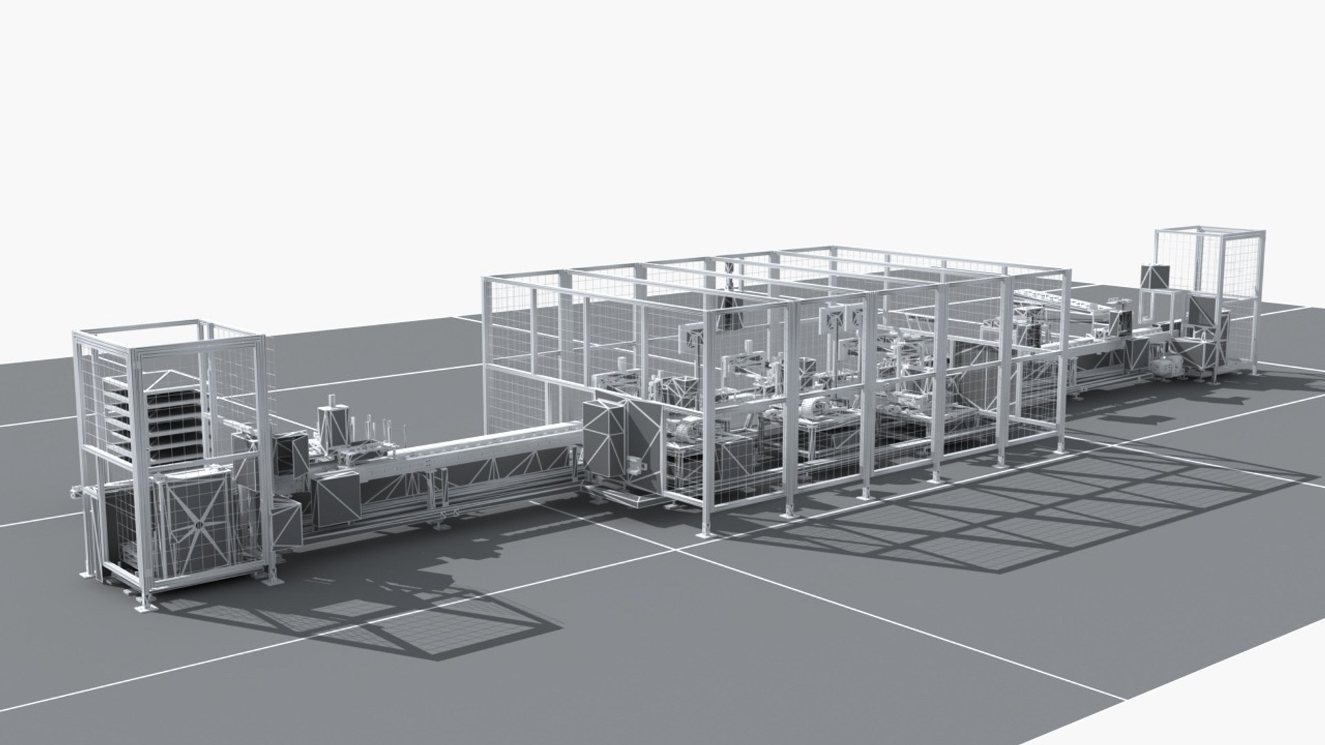 3D Model Industrial Equipment 30 - Semi Automated Welding Production ...