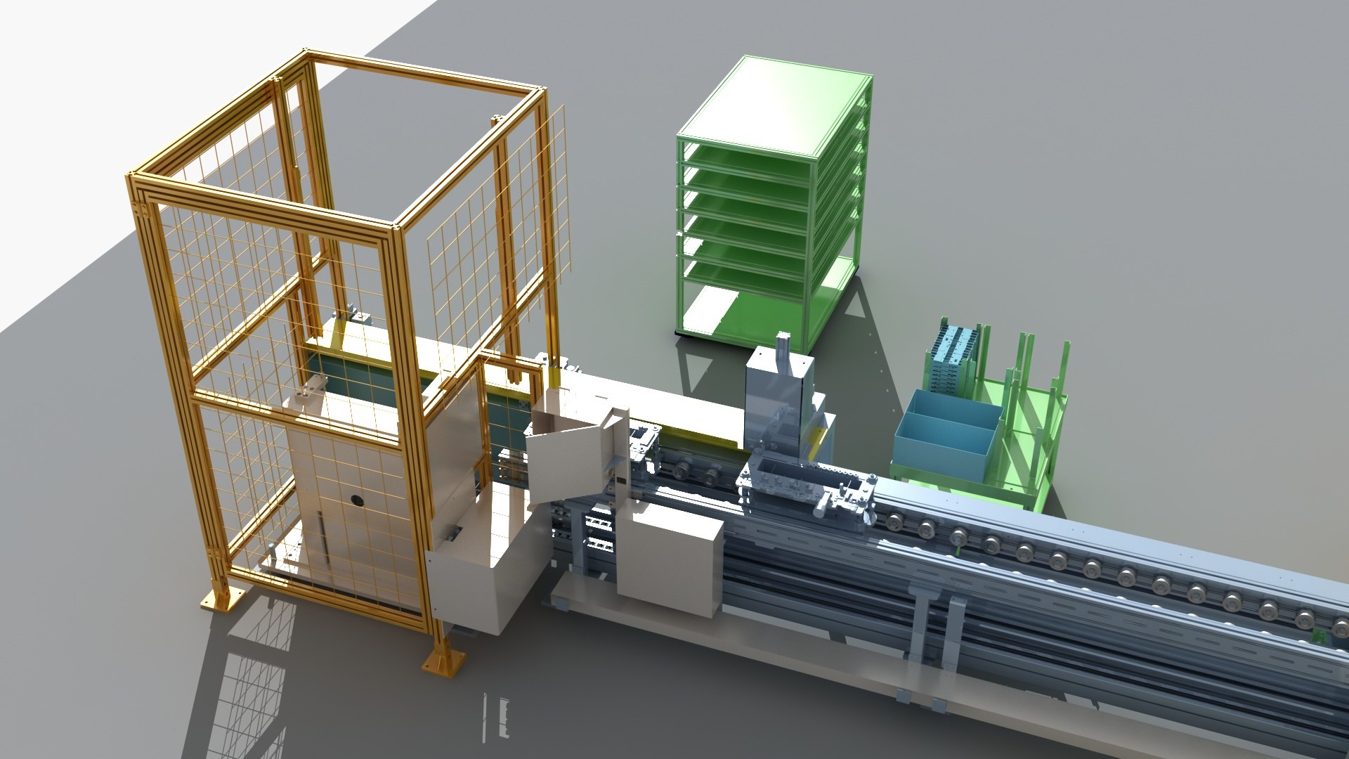 3D Model Industrial Equipment 30 - Semi Automated Welding Production ...