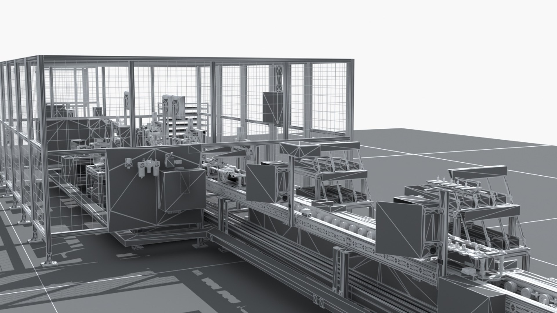 3D Model Industrial Equipment 30 - Semi Automated Welding Production ...