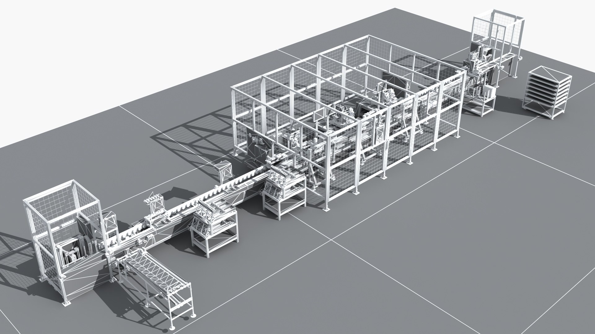 3D Model Industrial Equipment 30 - Semi Automated Welding Production ...