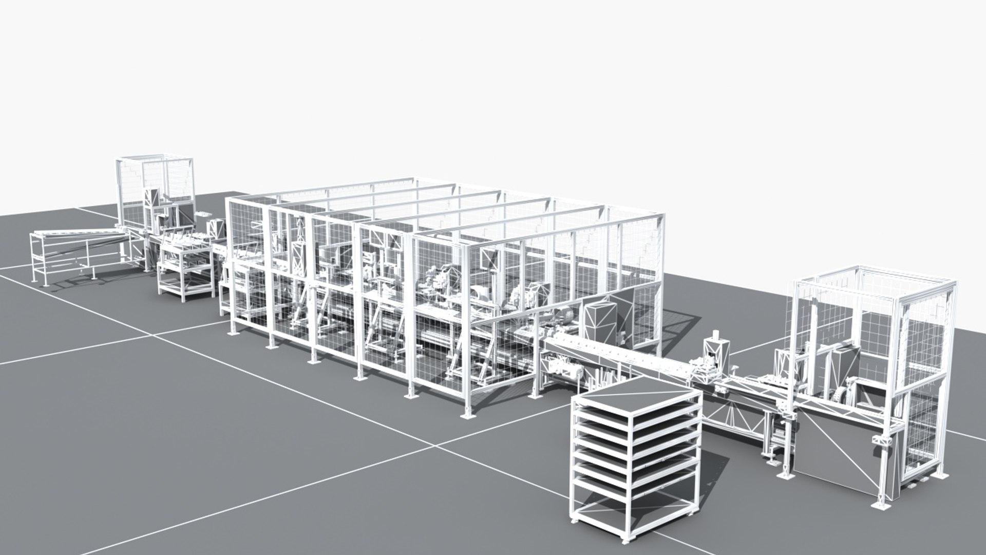 3D Model Industrial Equipment 30 - Semi Automated Welding Production ...