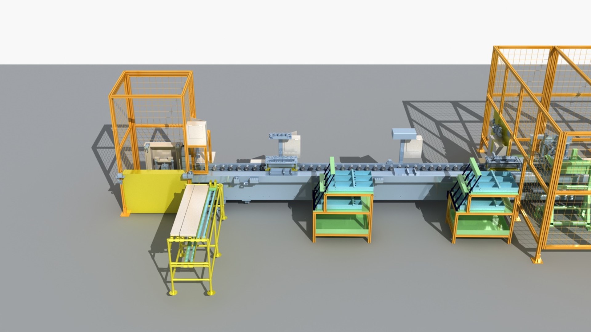 3D Model Industrial Equipment 30 - Semi Automated Welding Production ...
