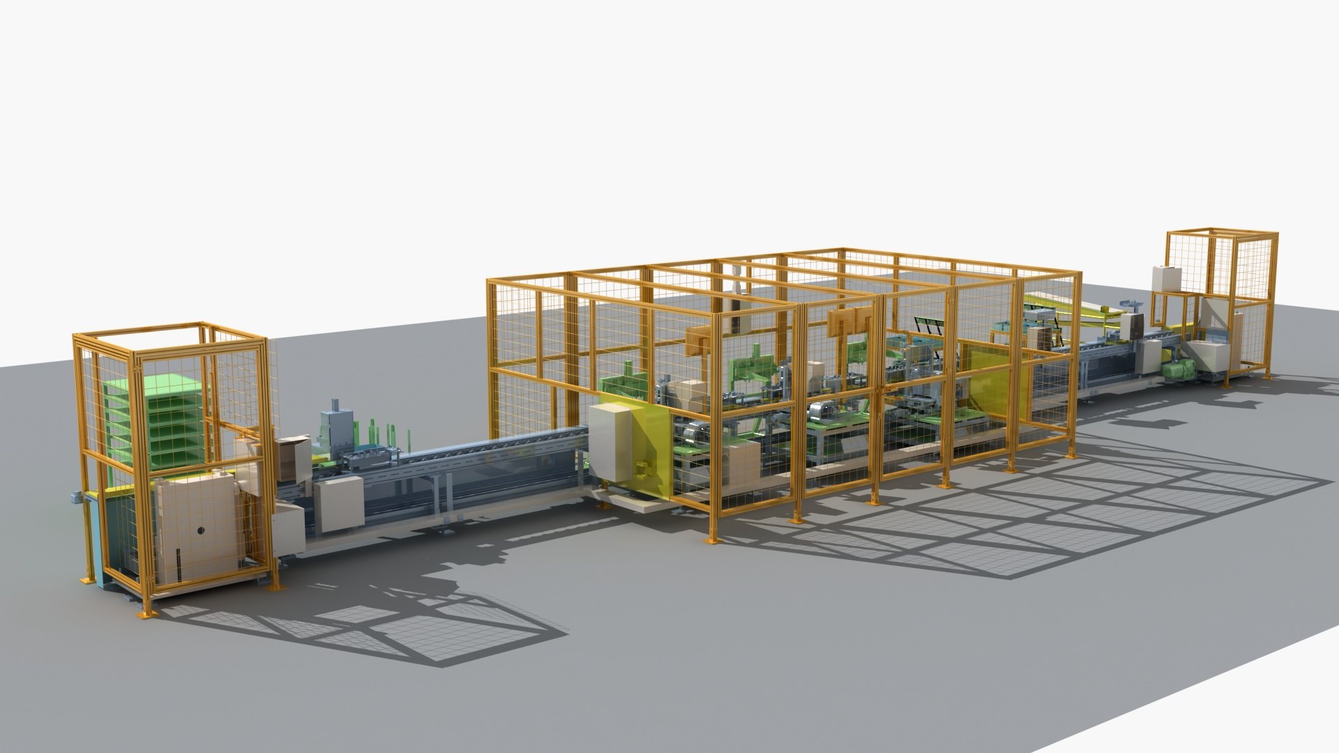 3D Model Industrial Equipment 30 - Semi Automated Welding Production ...