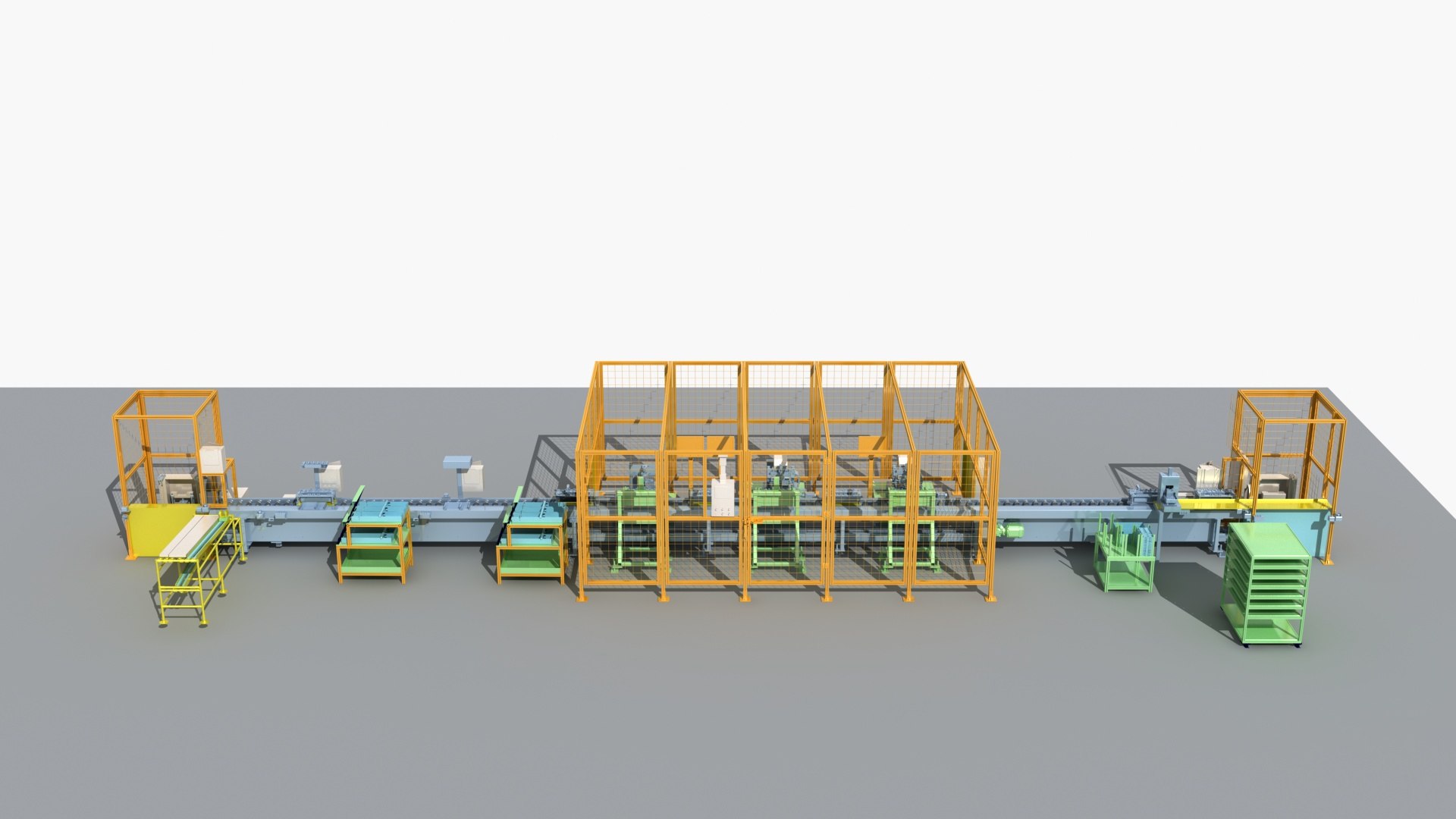 3D Model Industrial Equipment 30 - Semi Automated Welding Production ...