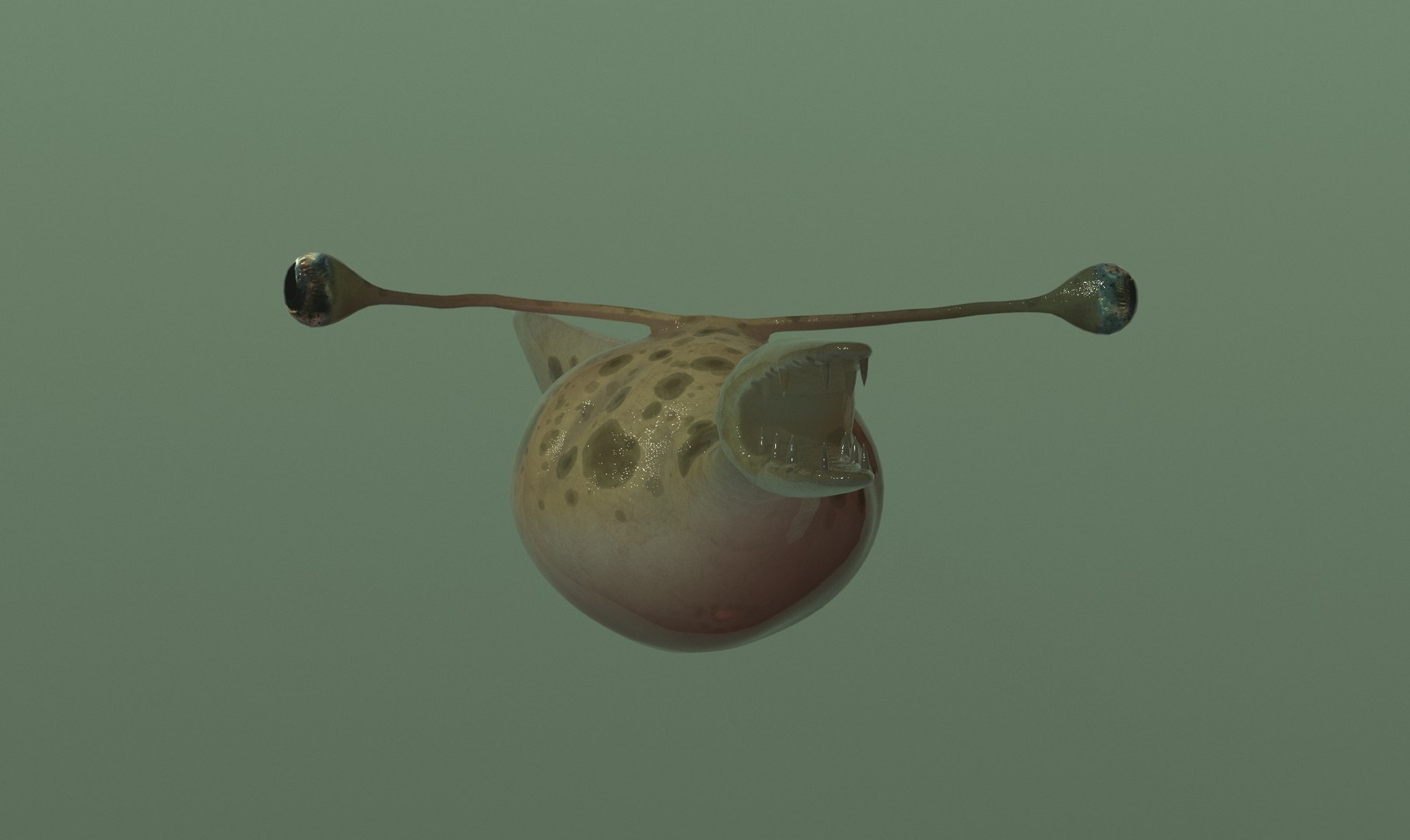 3D Tullimonstrum Fossil Model - TurboSquid 1652846