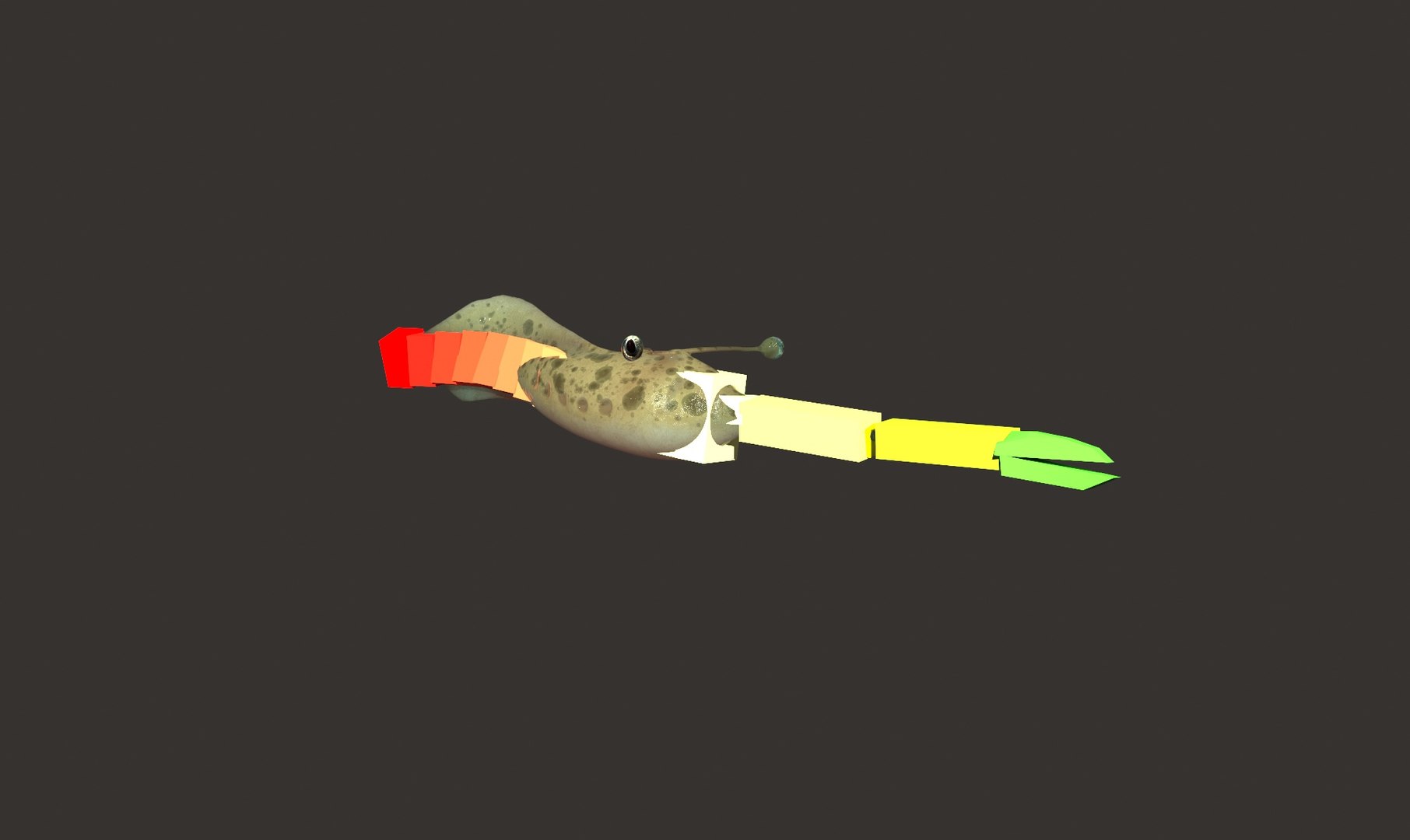 3D Tullimonstrum Fossil Model - TurboSquid 1652846