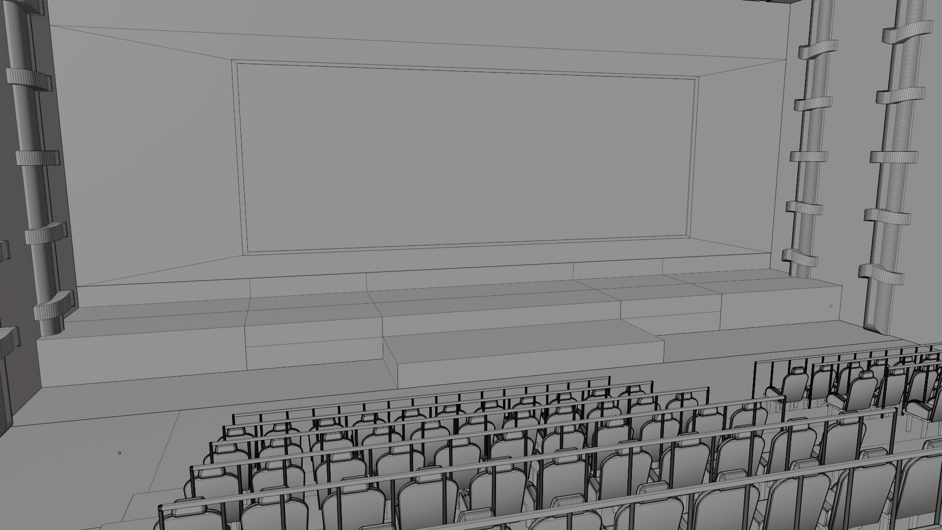 Movie Theater Interior 3D Model - TurboSquid 2159601