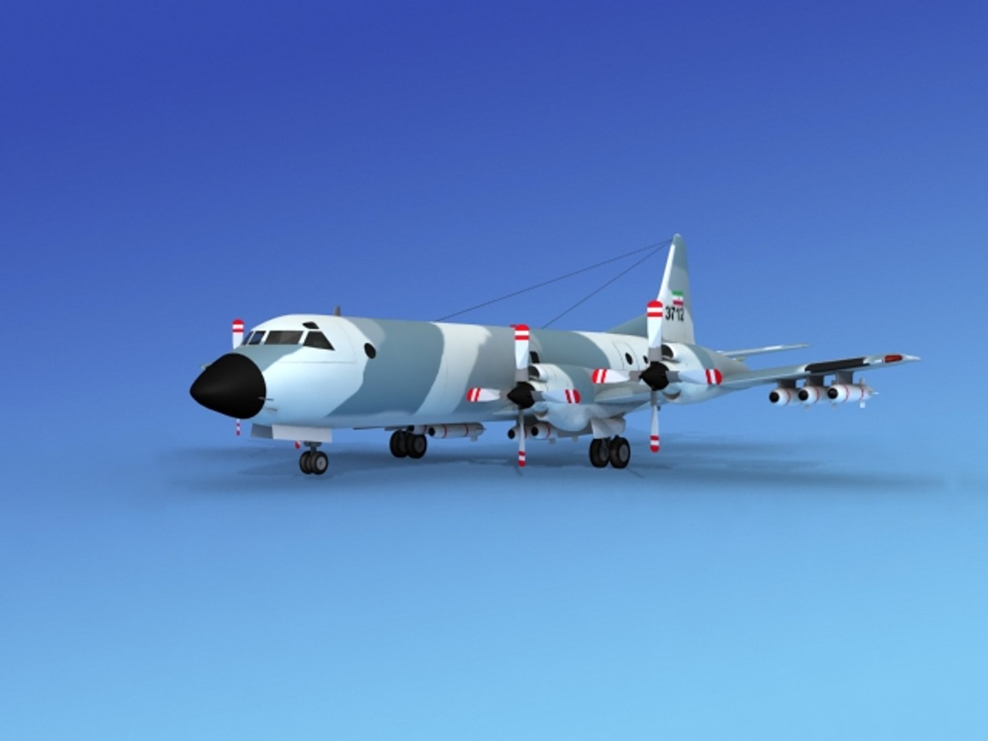 Orion Lockheed P-3 3d Model