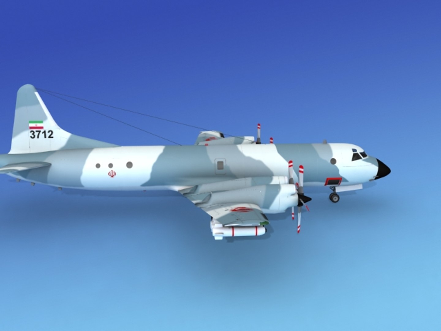 Orion Lockheed P-3 3d Model
