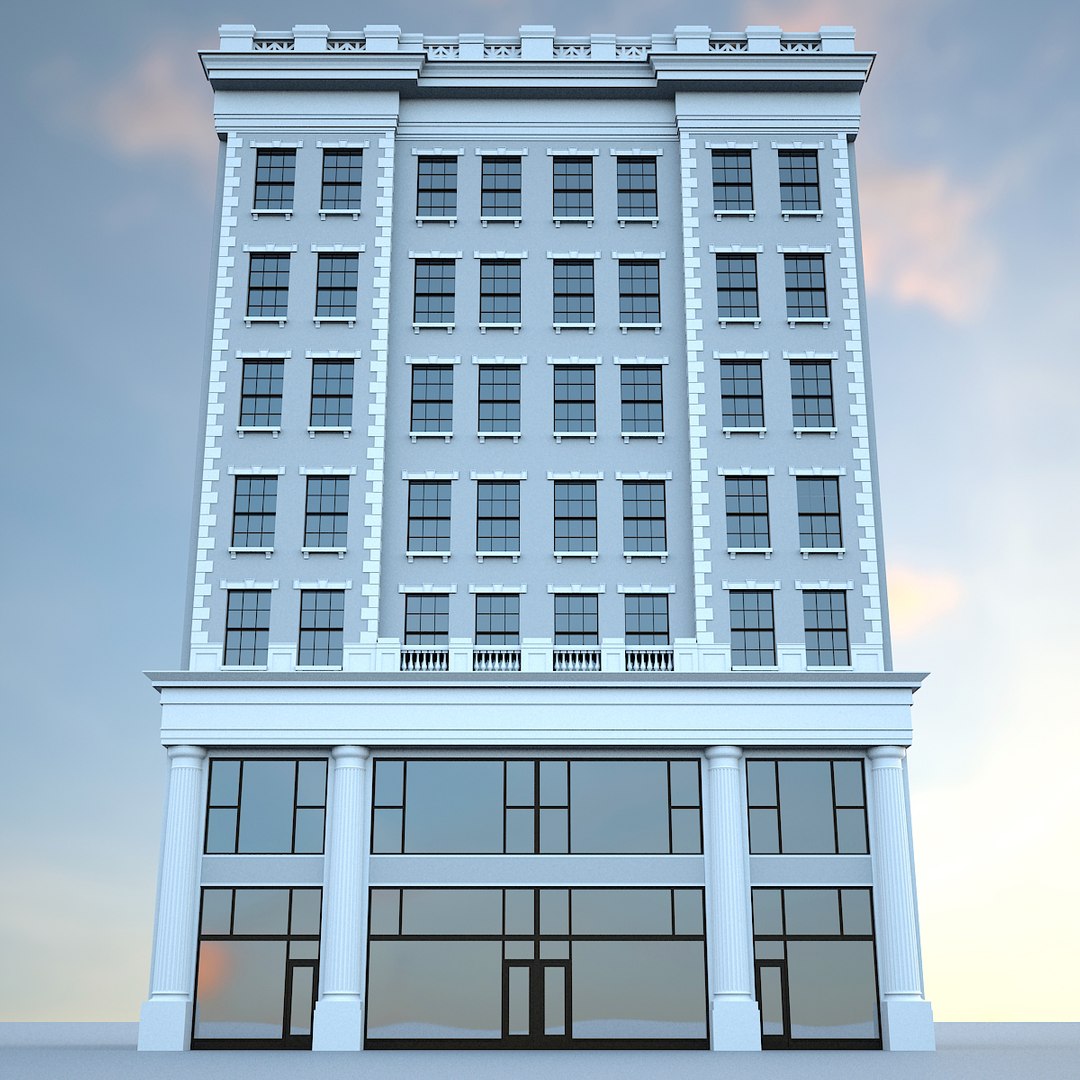 20th Century Building 3d Max