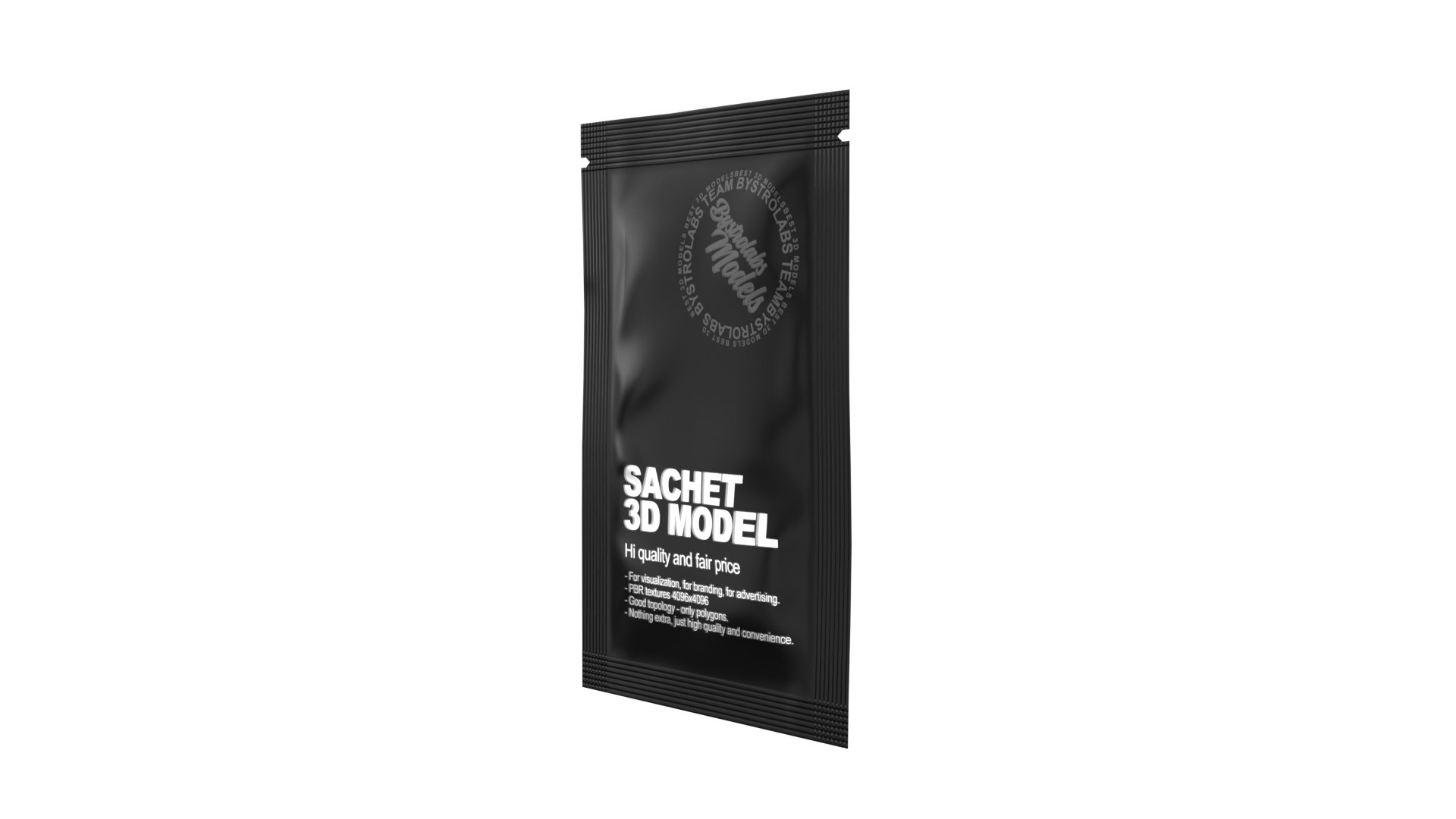 3D Model Sachet Pouch - TurboSquid 2379888
