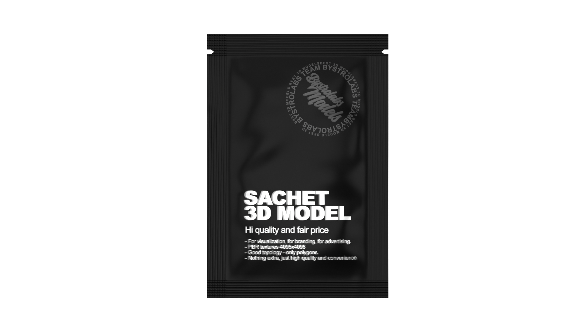 3D Model Sachet Pouch - TurboSquid 2379888
