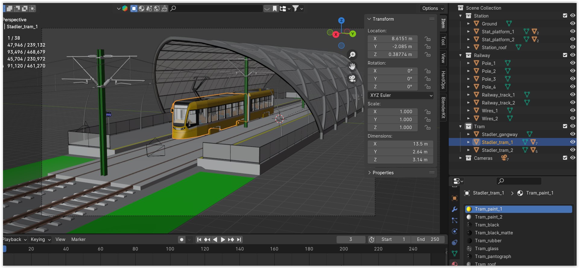 Stadler Tram Stop III Model - TurboSquid 2245254