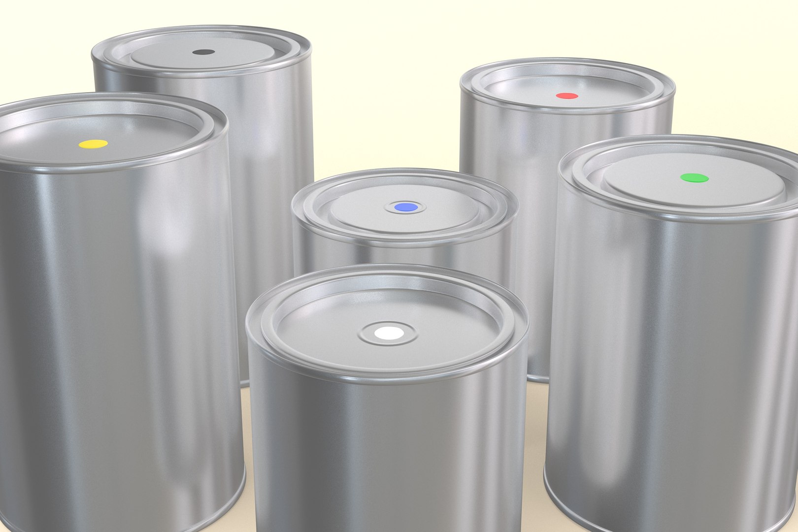 Paint Cans Set 3D - TurboSquid 2175027