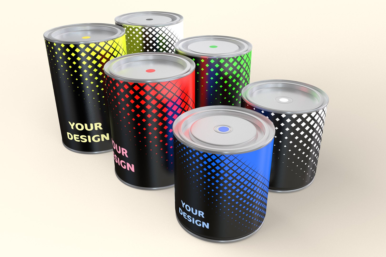 Paint Cans Set 3D - TurboSquid 2175027