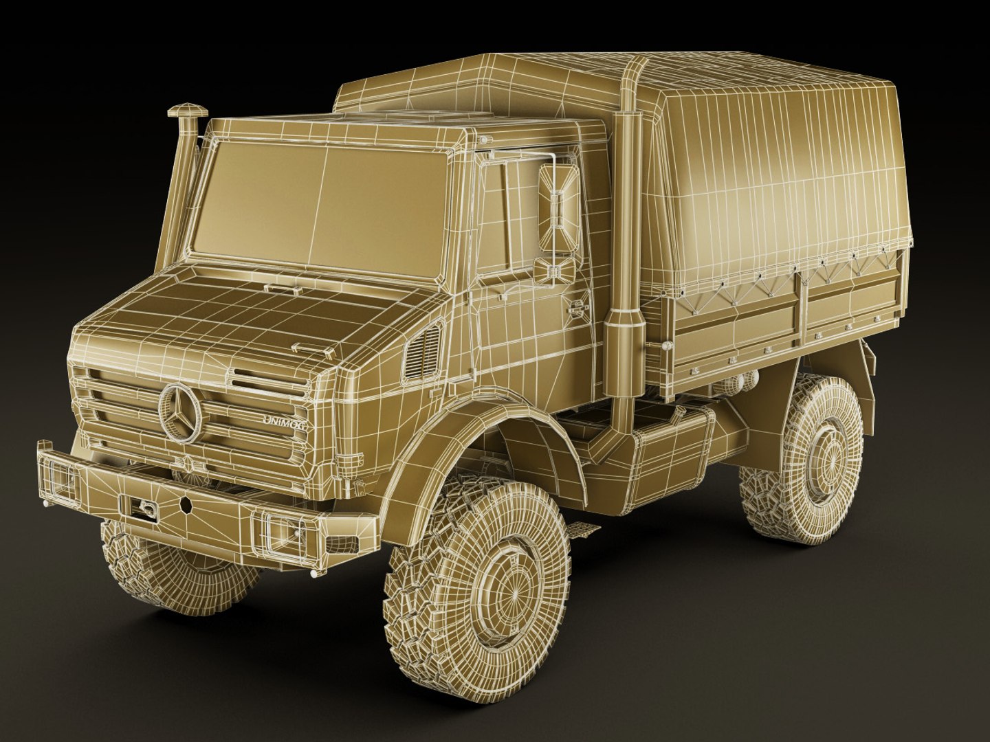 3d Model Mercedes Unimog U5000