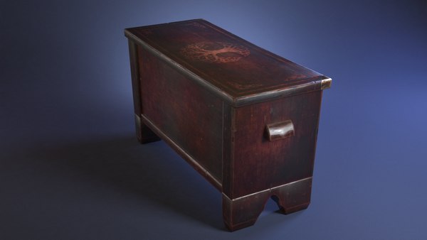 Stilisierte mittelalterliche Truhe 3D-Modell - TurboSquid 1700759