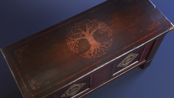 3D модель Стилизованный средневековый сундук - TurboSquid 1700759