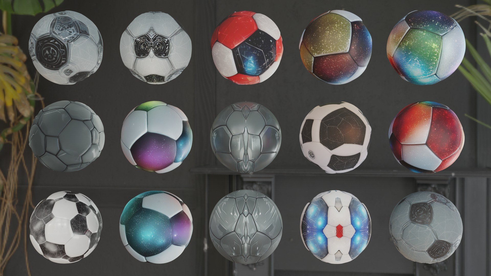 Stylized Soccer Balls Pack1 3D Model - TurboSquid 1981675