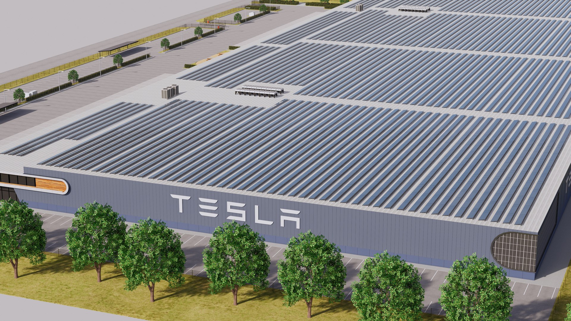 Tesla Giga Factory 3D - TurboSquid 2115993