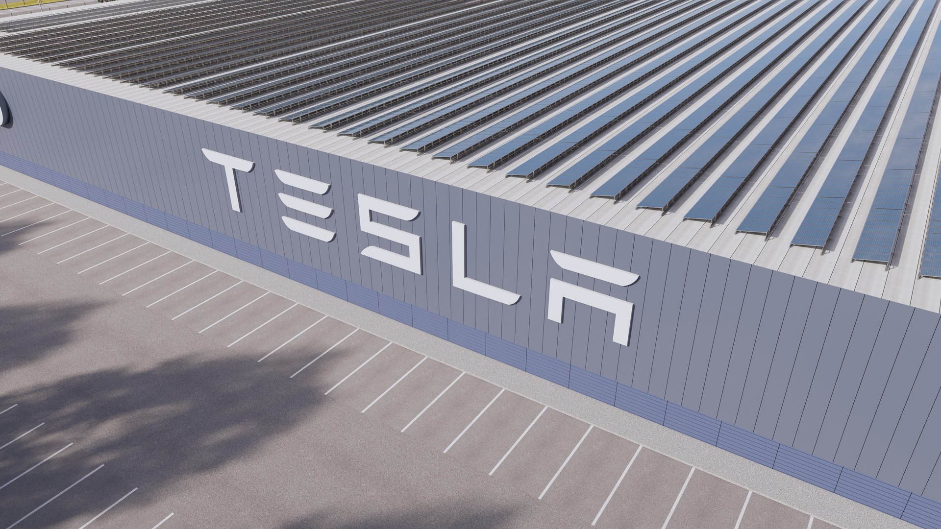 Tesla Giga Factory 3D - TurboSquid 2115993