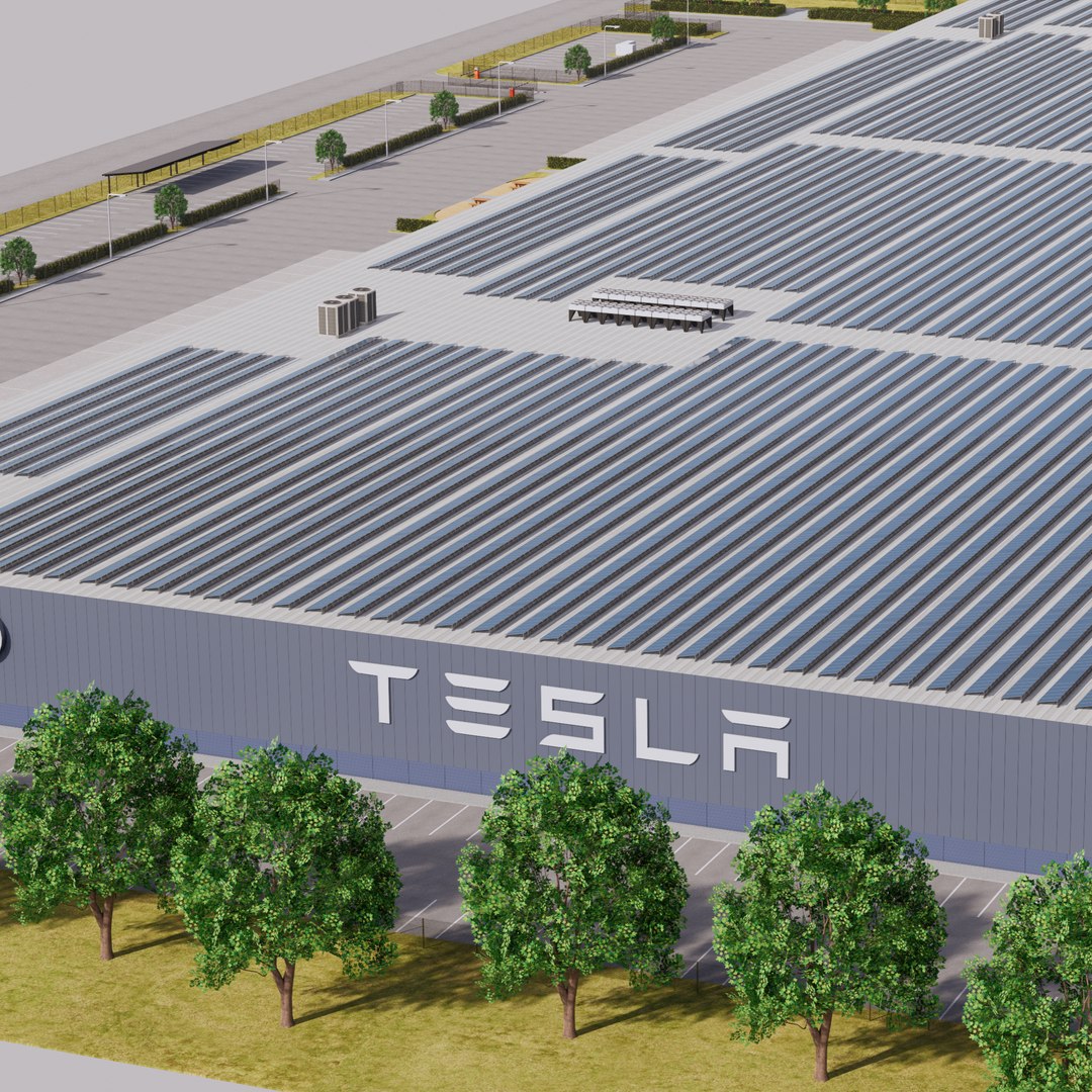 Tesla Giga Factory 3D - TurboSquid 2115993