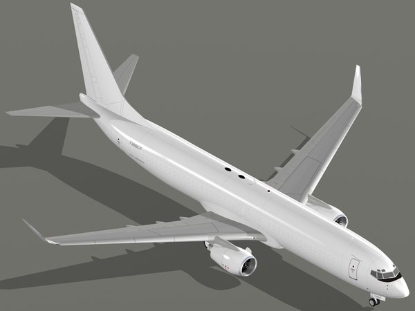 3D boeing 737-800bcf generic white - TurboSquid 1446092